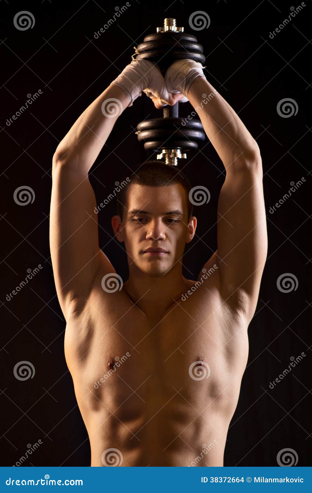 Triceps stock photo. Image of male, fitness, athlete - 38372664