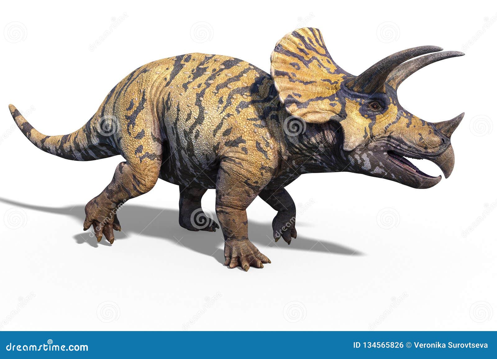 Prehistoric Dinosaur Tyrannosaurus, Coloring Book, Funny Illustration ...