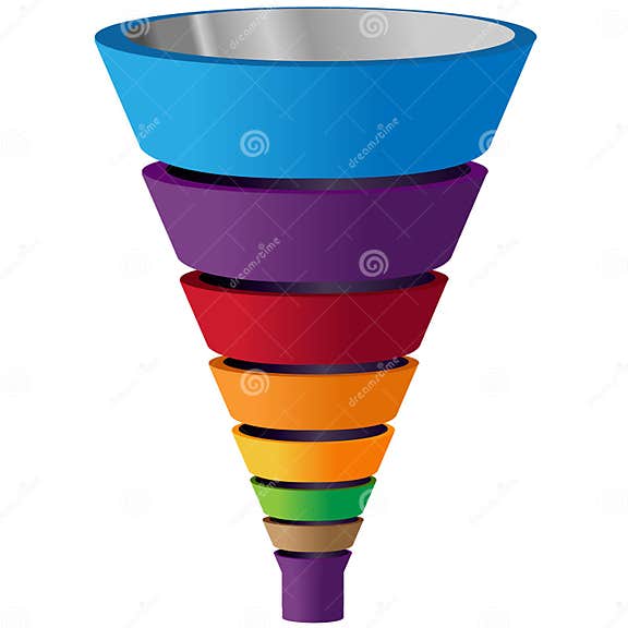 Trichter vektor abbildung. Illustration von konvertierung - 48183012