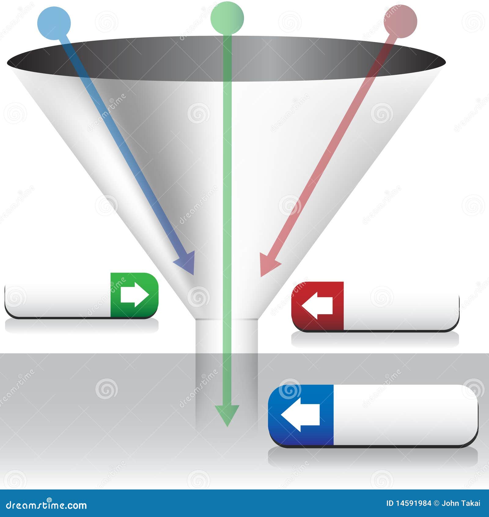 Trichter-Diagramm vektor abbildung. Illustration von kunst - 14591984