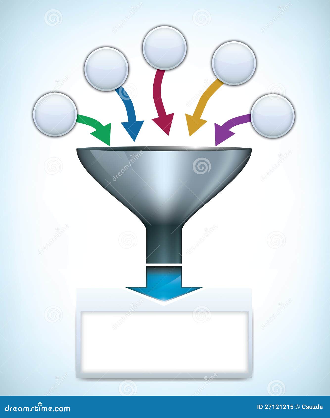 Trichterdarstellungsschablone Vektor Abbildung - Illustration von ...