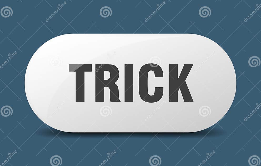Trick Button. Trick Sign. Key. Push Button Stock Vector - Illustration ...