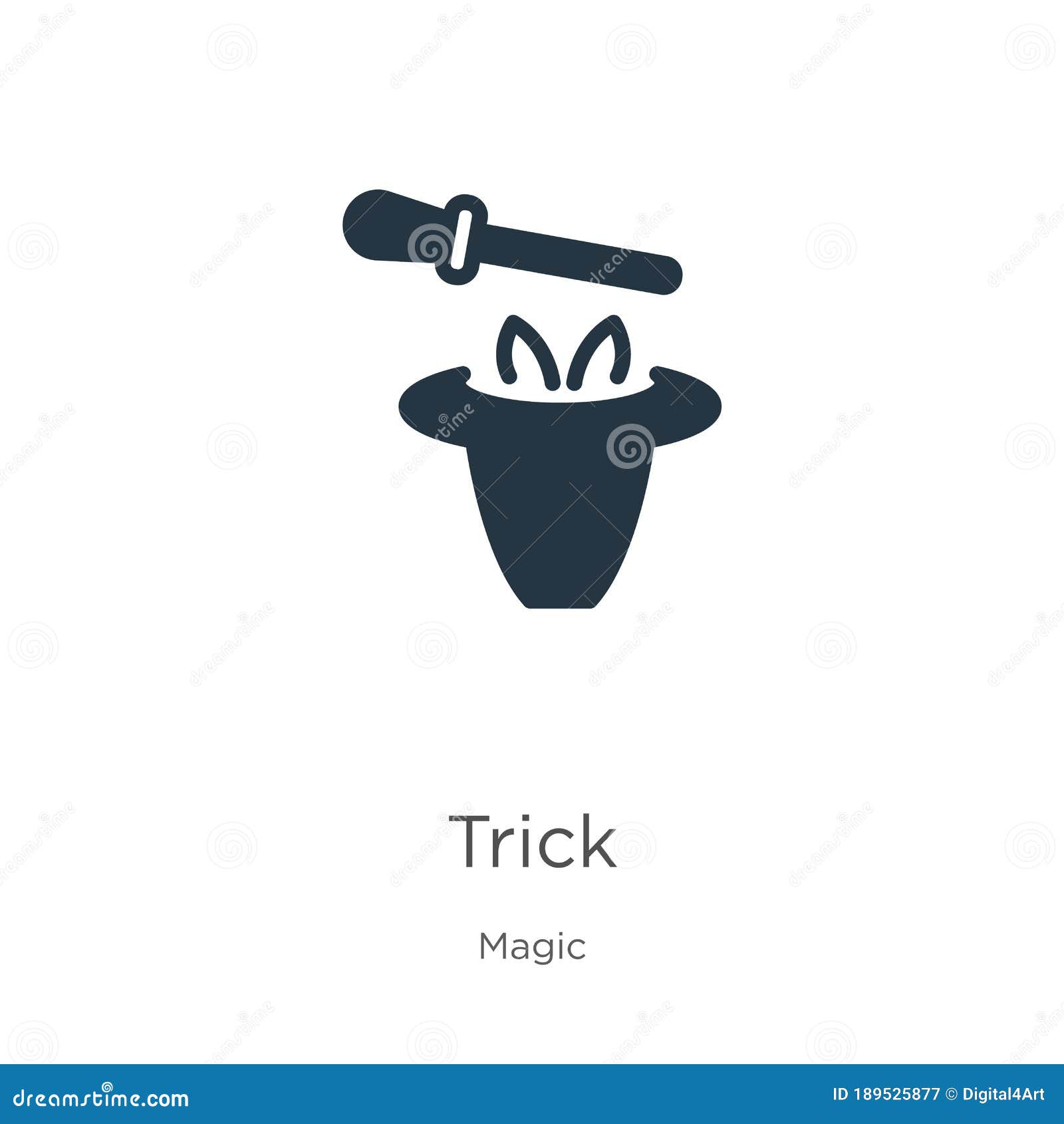 Trick Icon Vector. Trendy Flat Trick Icon from Magic Collection ...