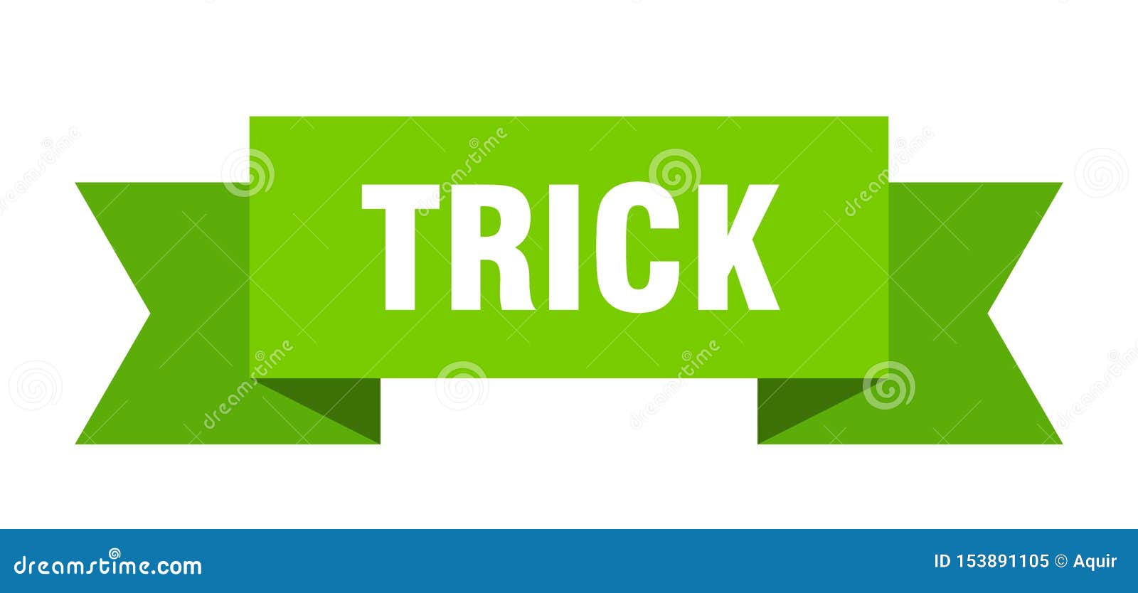 Trick ribbon. stock vector. Illustration of ribbon, vignette - 153891105