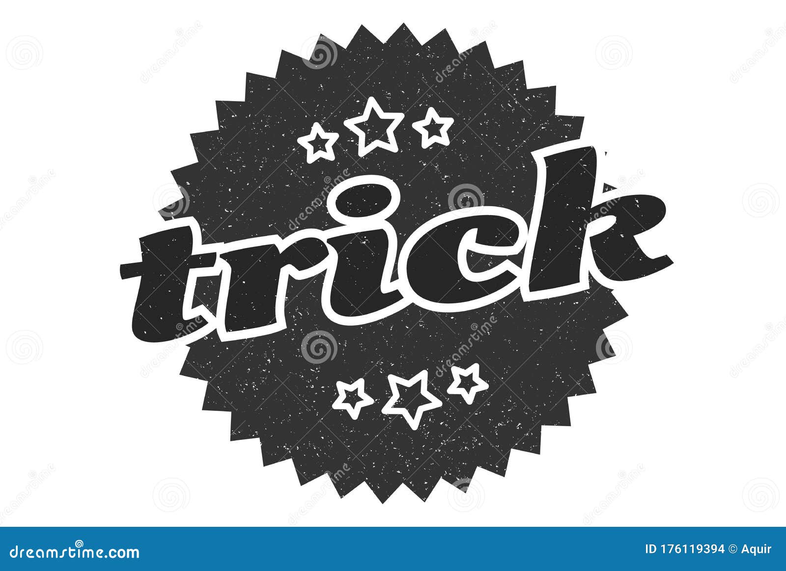 Trick Sign. Trick Vintage Retro Label Stock Vector - Illustration of ...