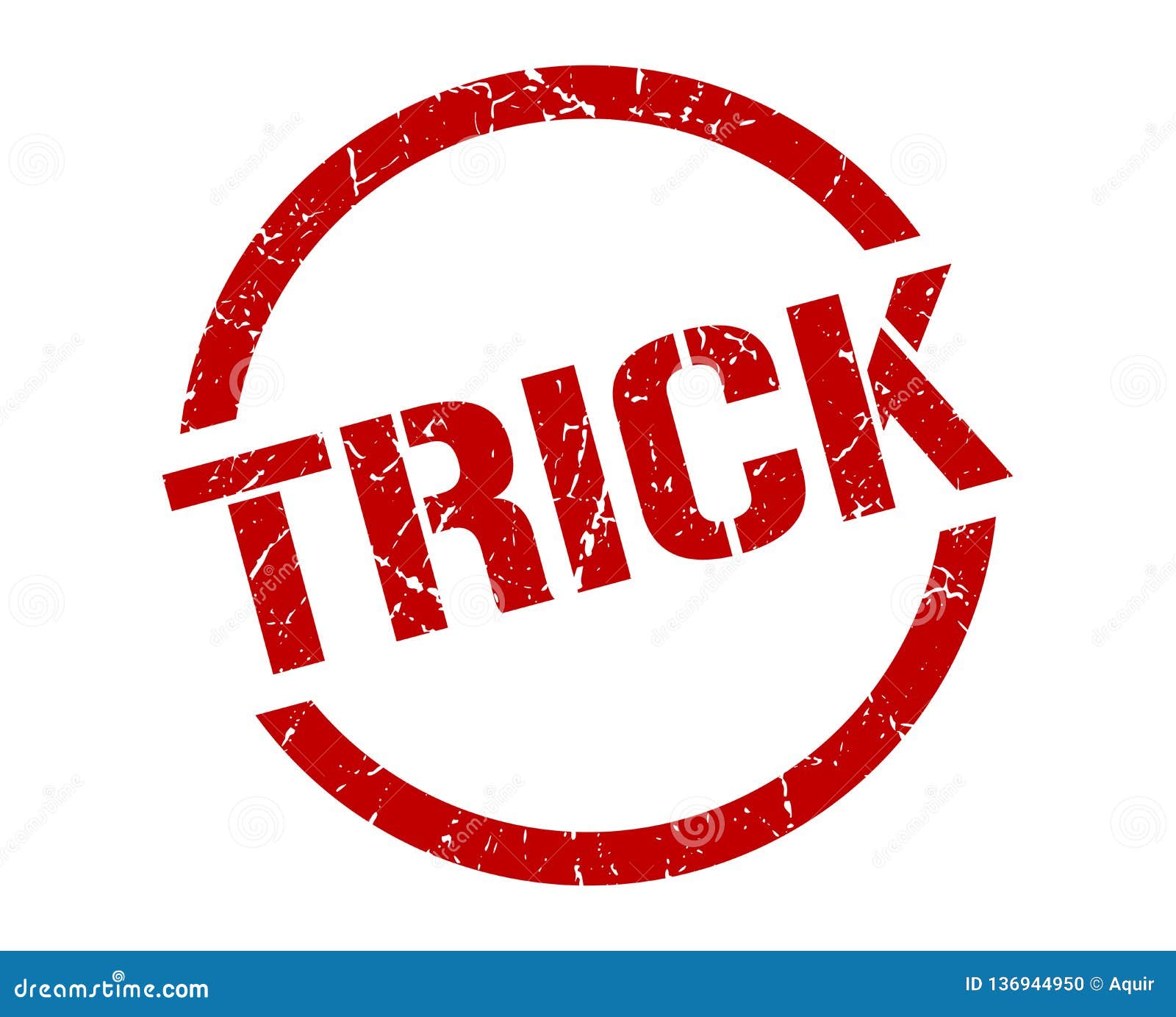 Trick stamp stock vector. Illustration of sign, template - 136944950