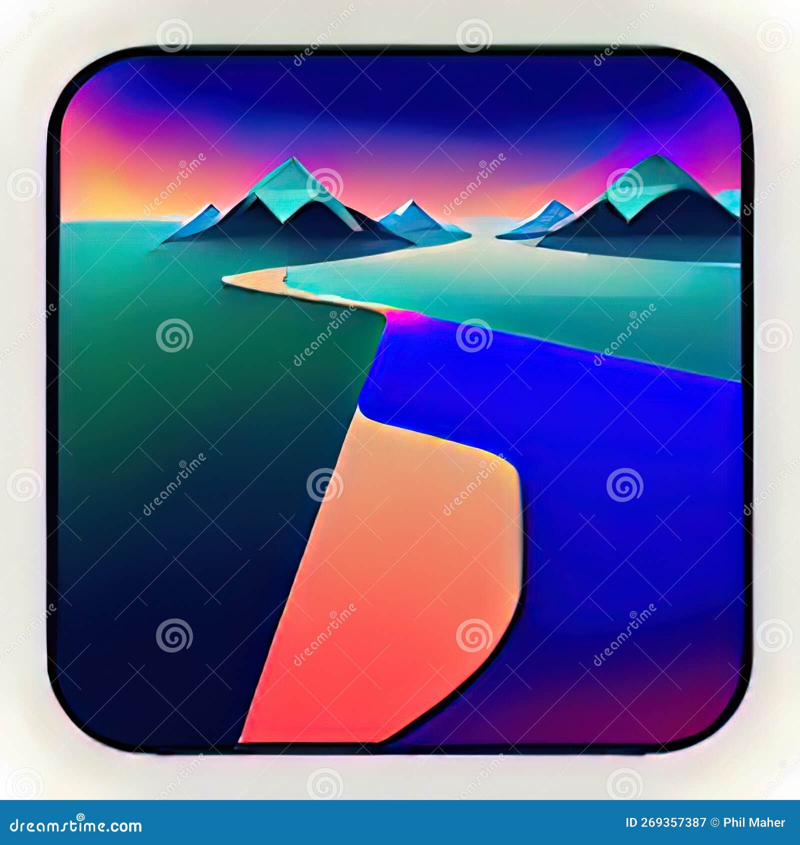 Trick-Taking Software App Style Icon. Generative AI. Stock Illustration ...