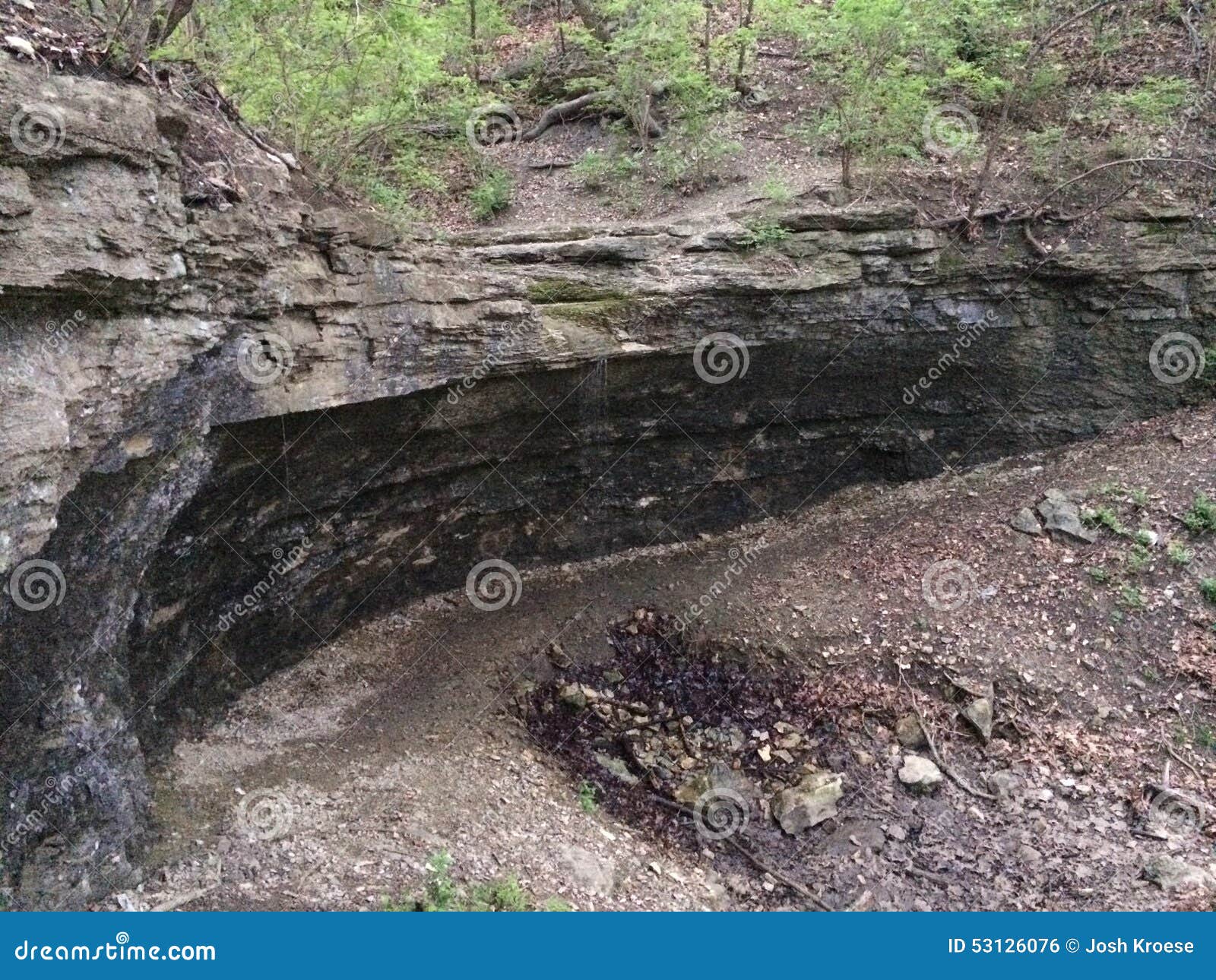 Trickling Water in Missouri Woods Stock Photo - Image of outdoor, river ...