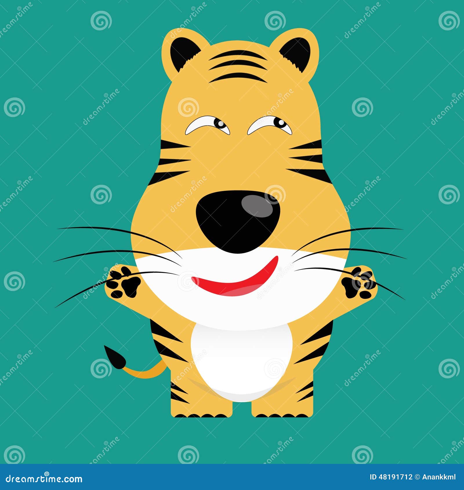 Tricky Bengal Tiger Cartoon Character Stock Photo | CartoonDealer.com ...