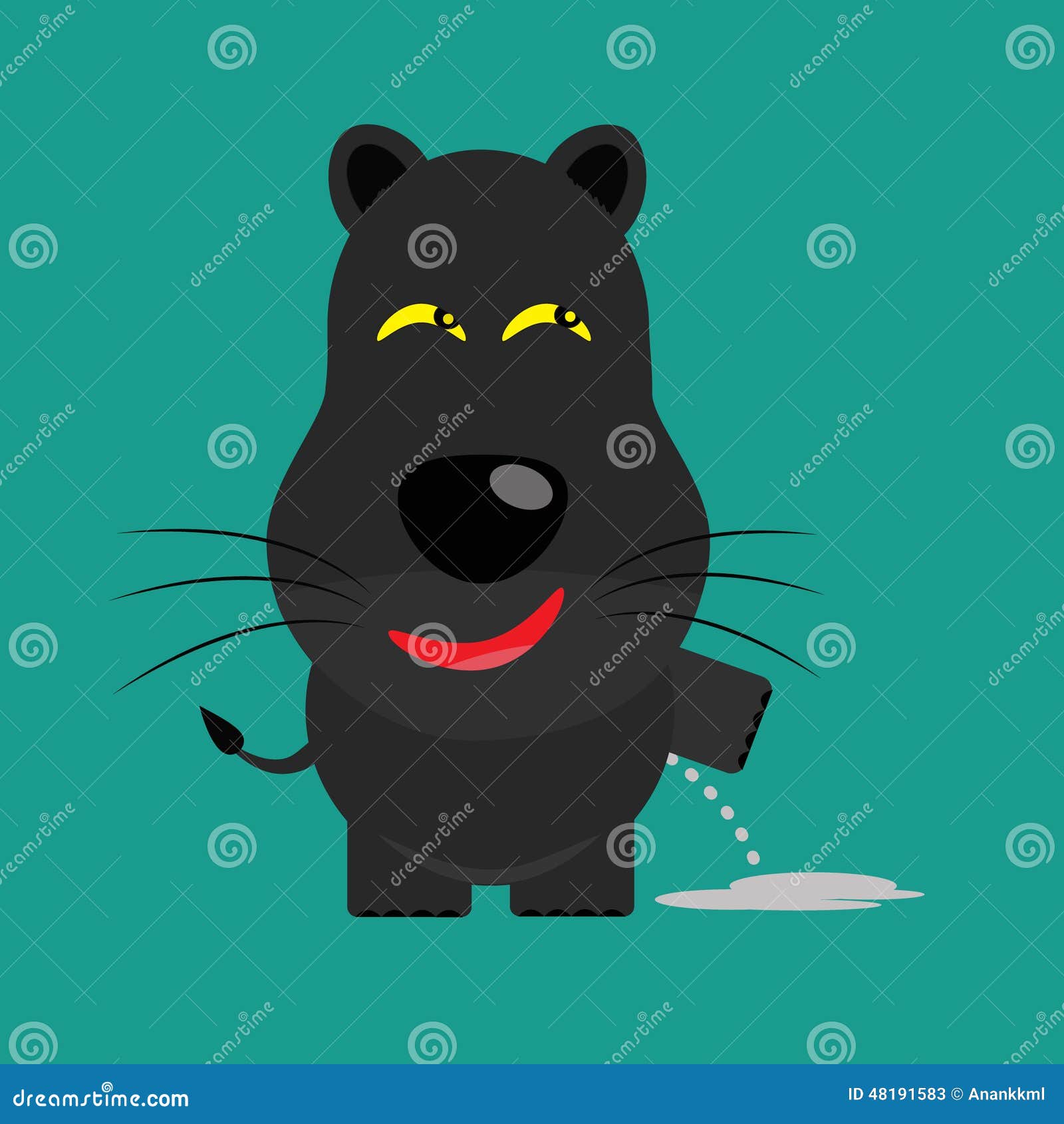 Tricky Black Leopard Cartoon Character Stock Photo | CartoonDealer.com ...