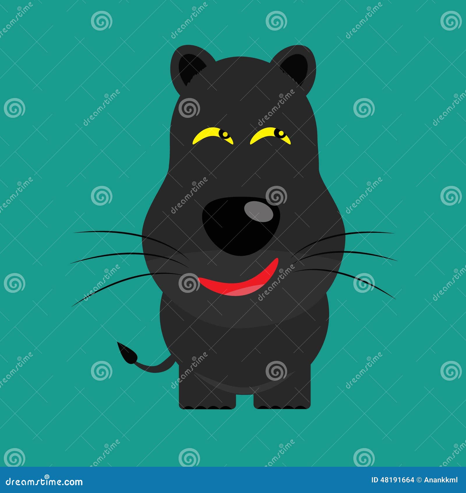 Tricky Black Leopard Cartoon Character Stock Photo | CartoonDealer.com ...