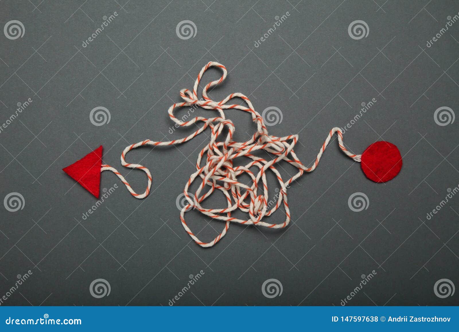 Tricky and Difficult Problem, Long Way Concept Stock Photo - Image of ...