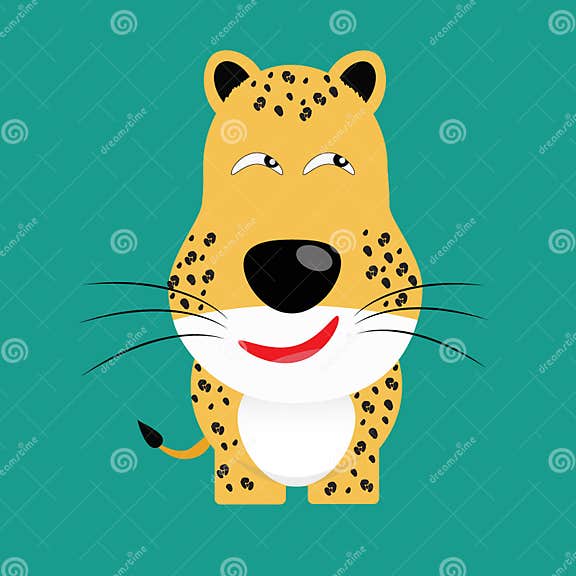 Tricky Leopard Cartoon Character Stock Illustration - Illustration of ...