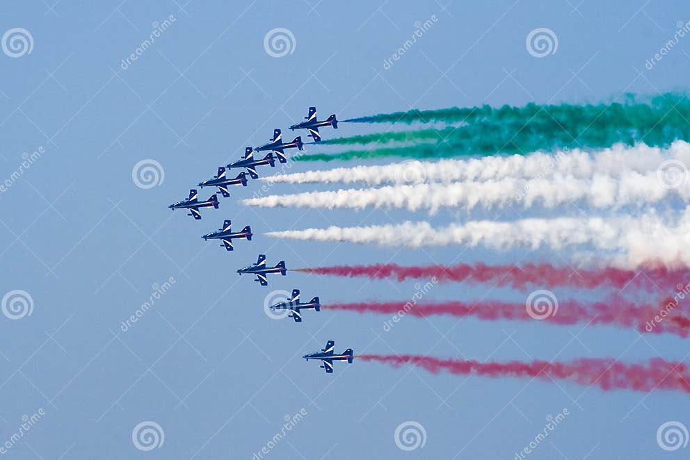 Tricolor airplanes stock photo. Image of hazardous, aircraft - 11348902