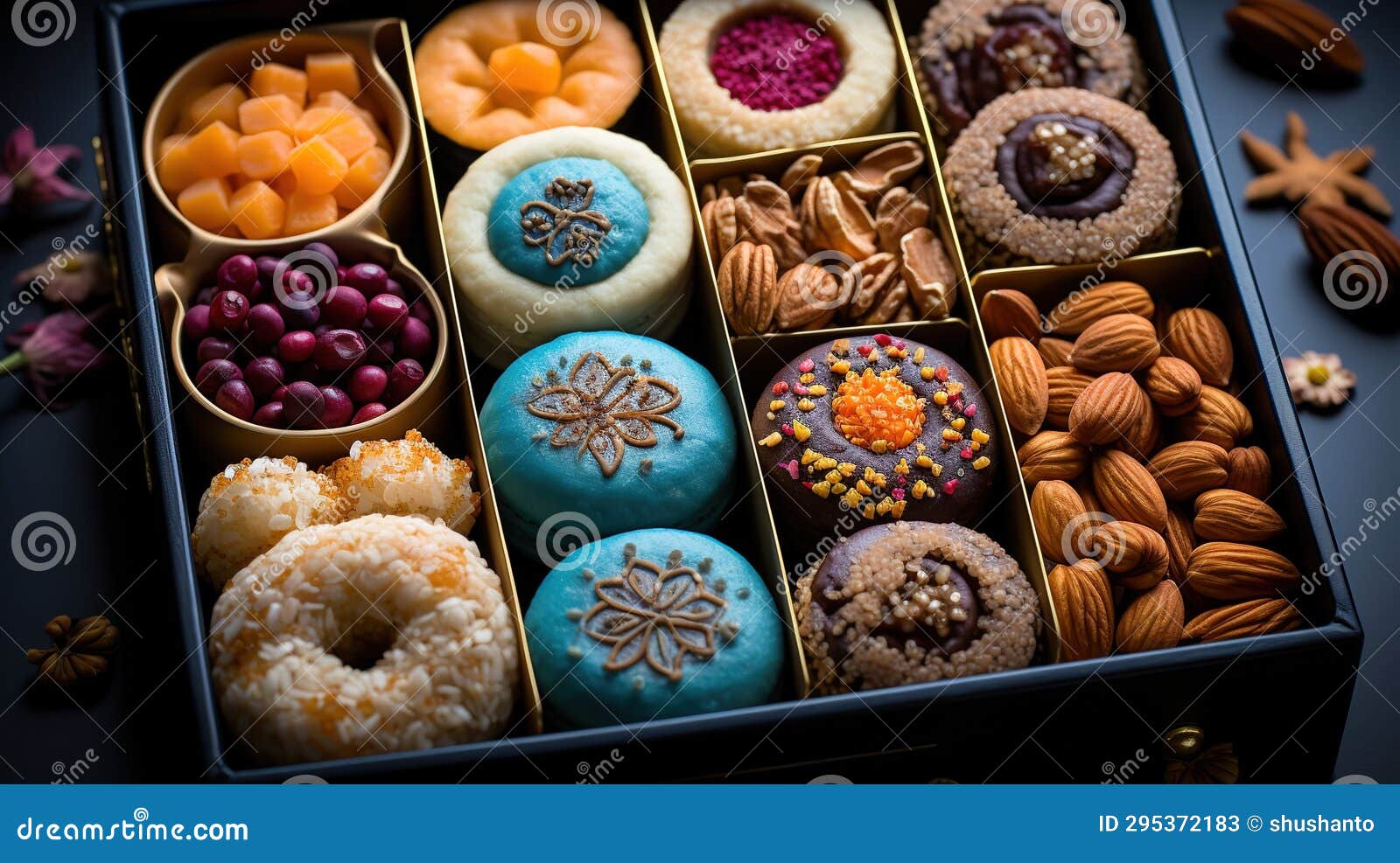 A Tricolor Display of Indian Sweets and Delicacies Stock Illustration ...