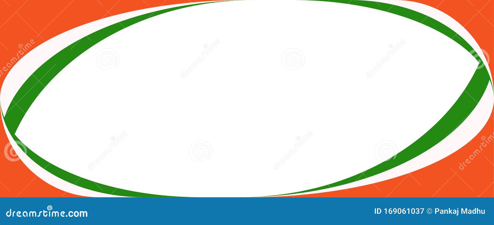 Tricolor Indian Flag Border Drame Design Vector Stock Vector ...