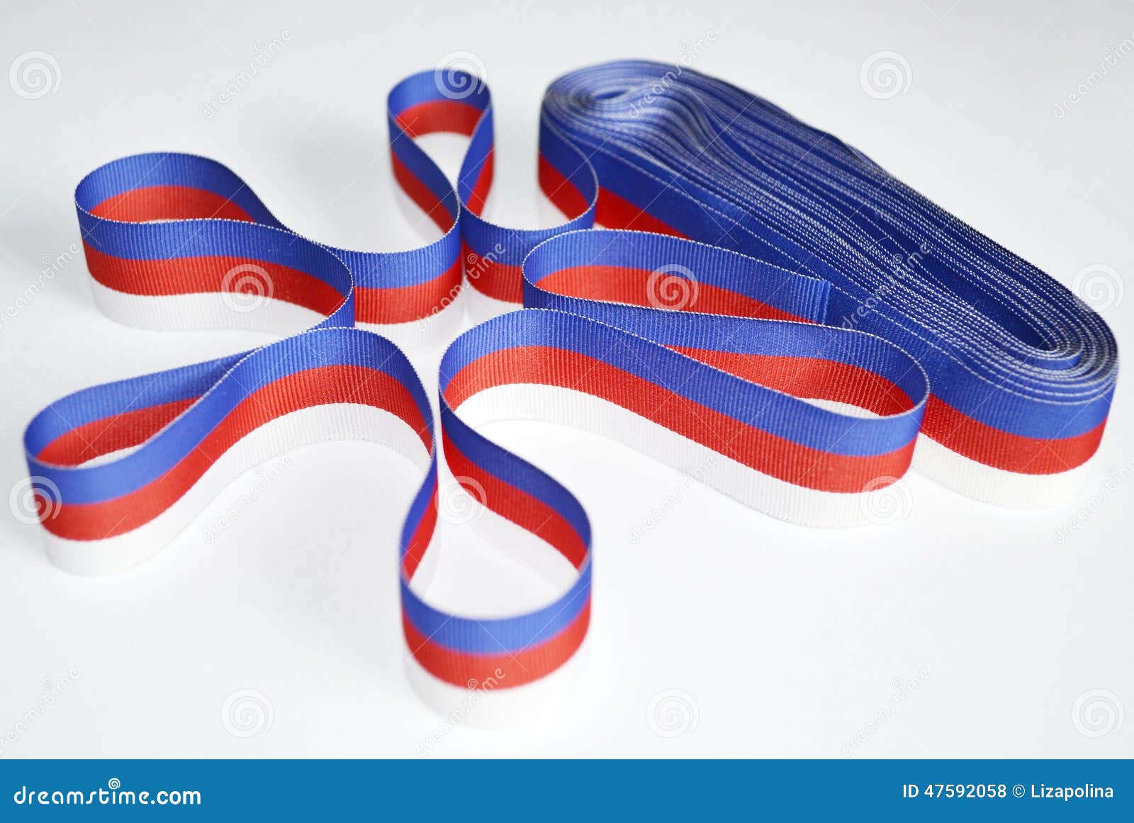 Tricolor ribbons stock photo. Image of stripes, ribbon - 47592058