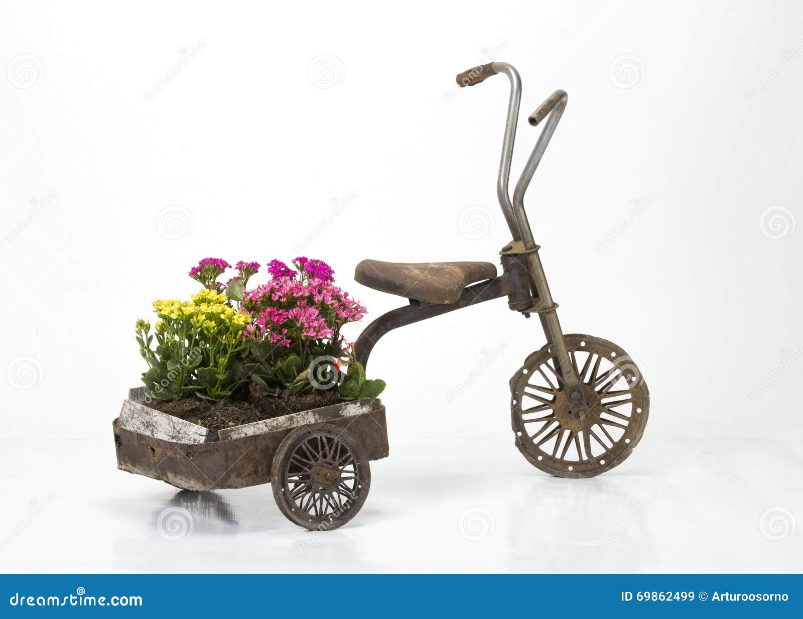 Tricycle stock image. Image of spring, breakdown, retro - 69862499