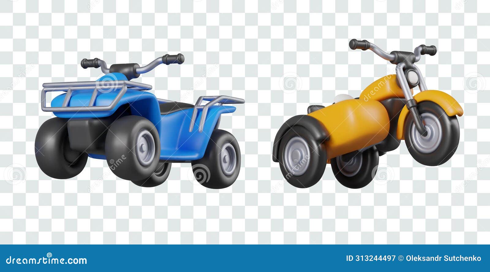 Different Motorized Vehicles Black Glyph Icons Set Cartoon Vector ...