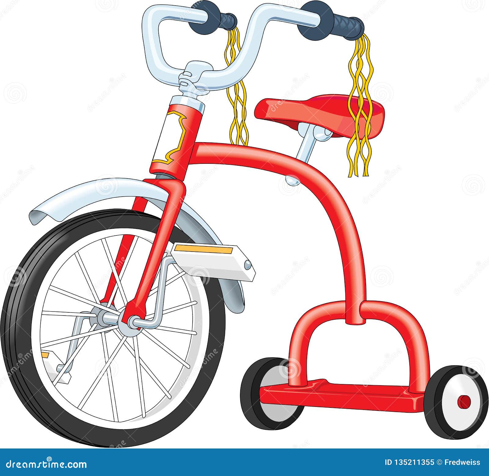 Tricycle Vector Illustration Stock Vector - Illustration of vector ...