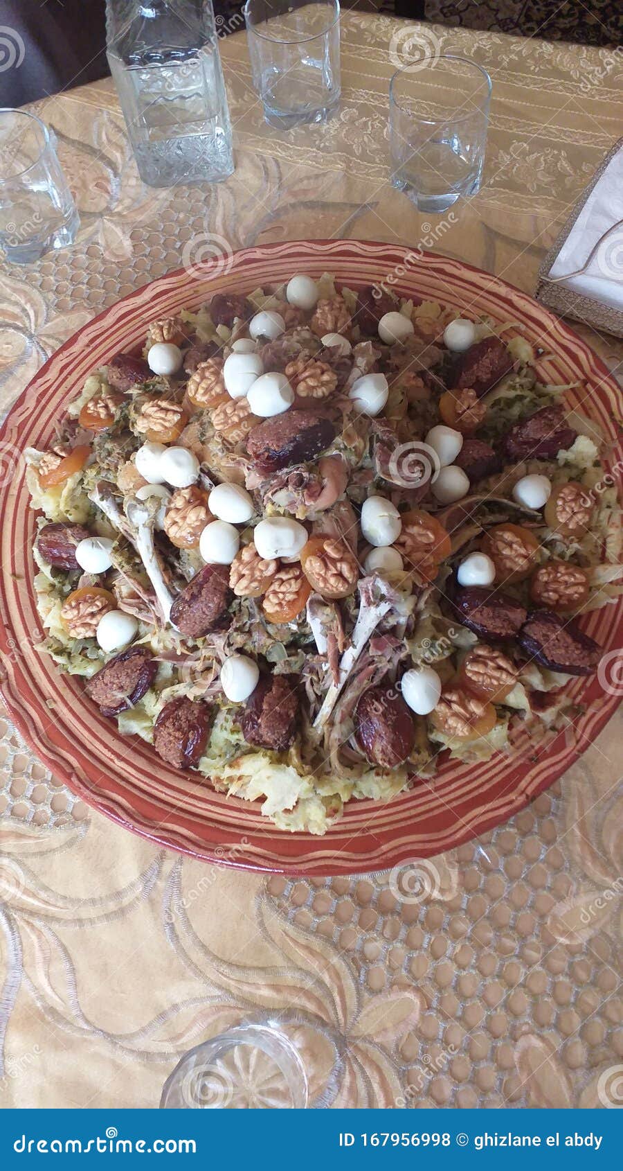 Tride or Rfisa Traditionnel Food from Morocco Stock Photo - Image of ...