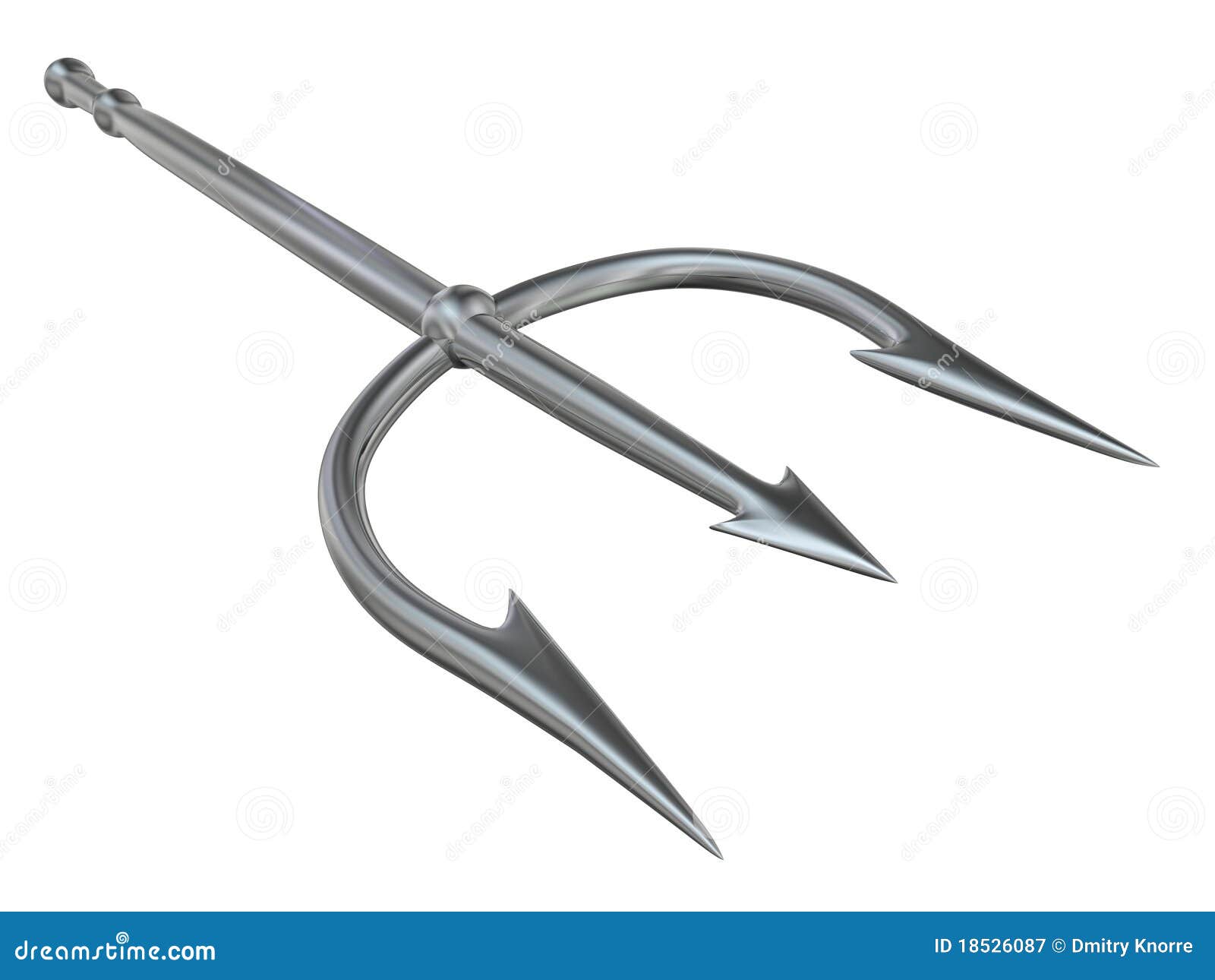 Trident stock illustration. Illustration of isolated - 18526087