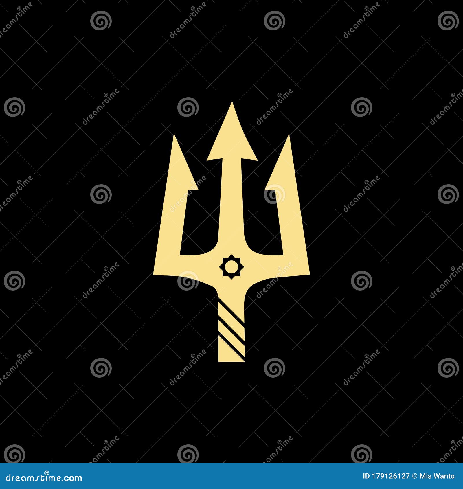 Trident Design Vector and Poseidon Icon Illustration Template Stock ... Trident Design Vector and Poseidon Icon Illustration Template Stock ...