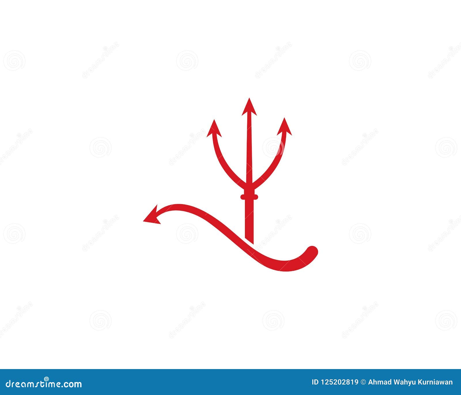 Trident Devil Design Vector Illustration | CartoonDealer.com #217435752