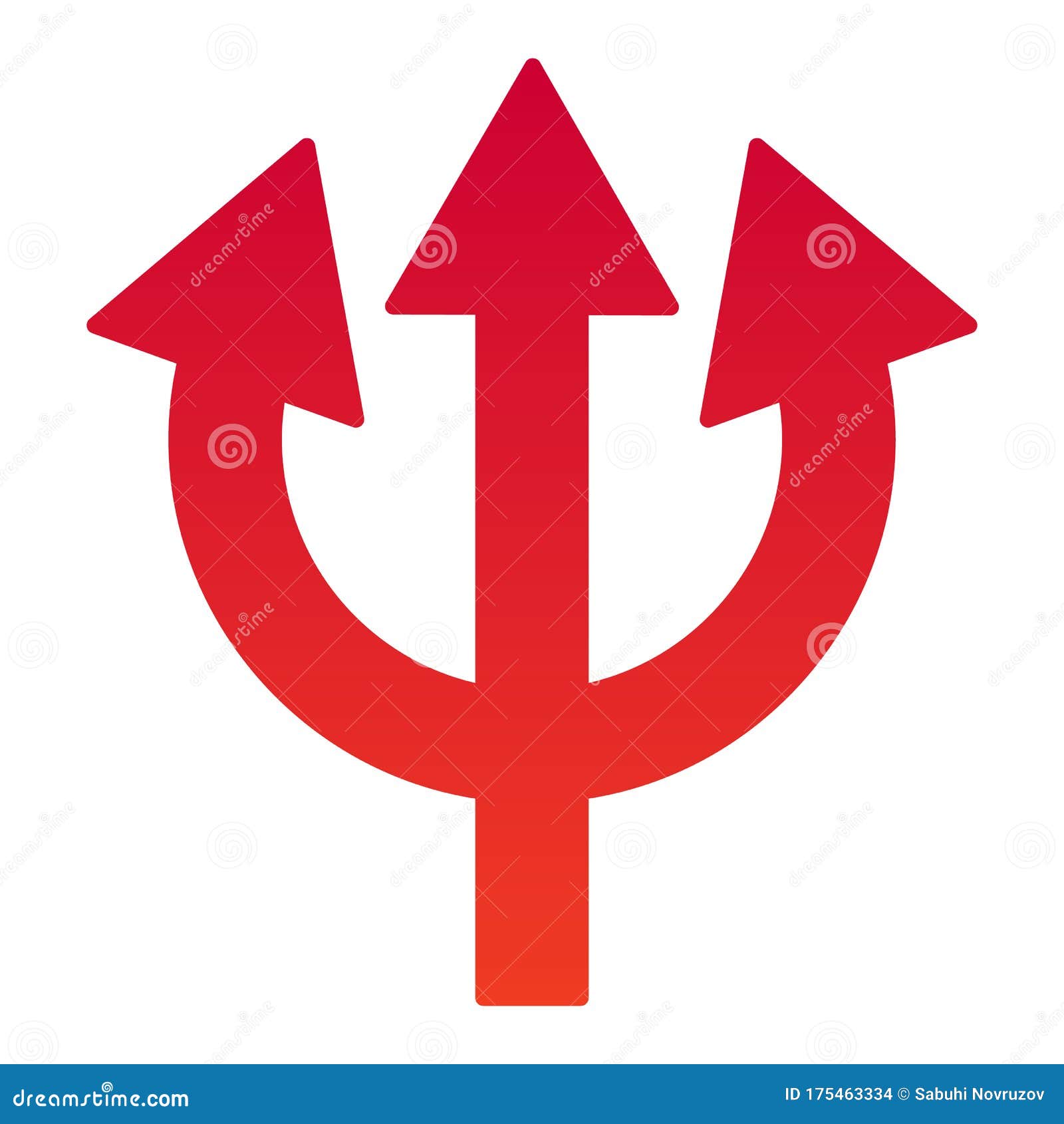 Trident Flat Icon. Devil Pitchfork Evil Fork Sign. Halloween Party ...