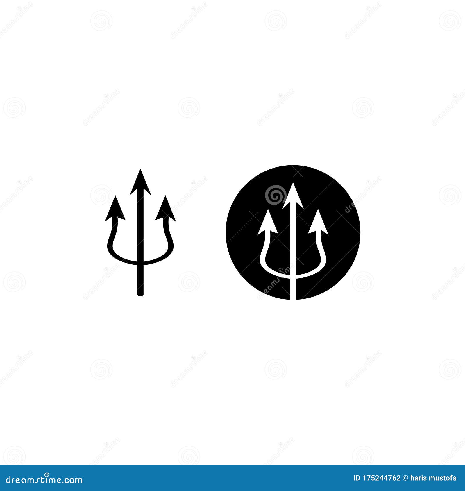Trident Graphic Design Template Vector Isolated Stock Vector ...