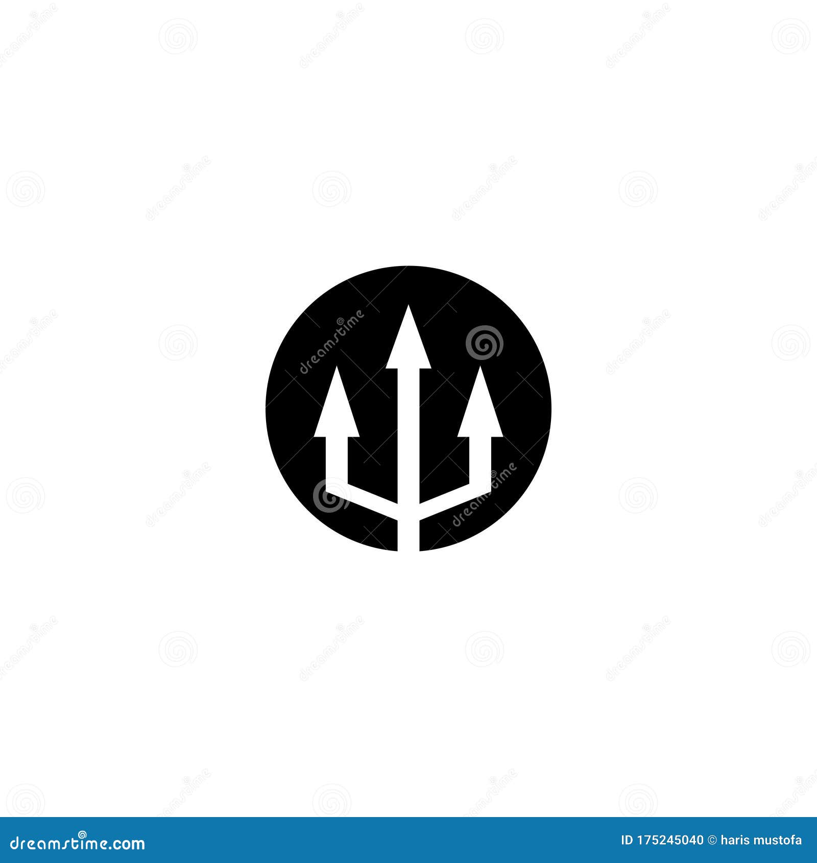 Trident Graphic Design Template Vector Isolated Stock Vector ...