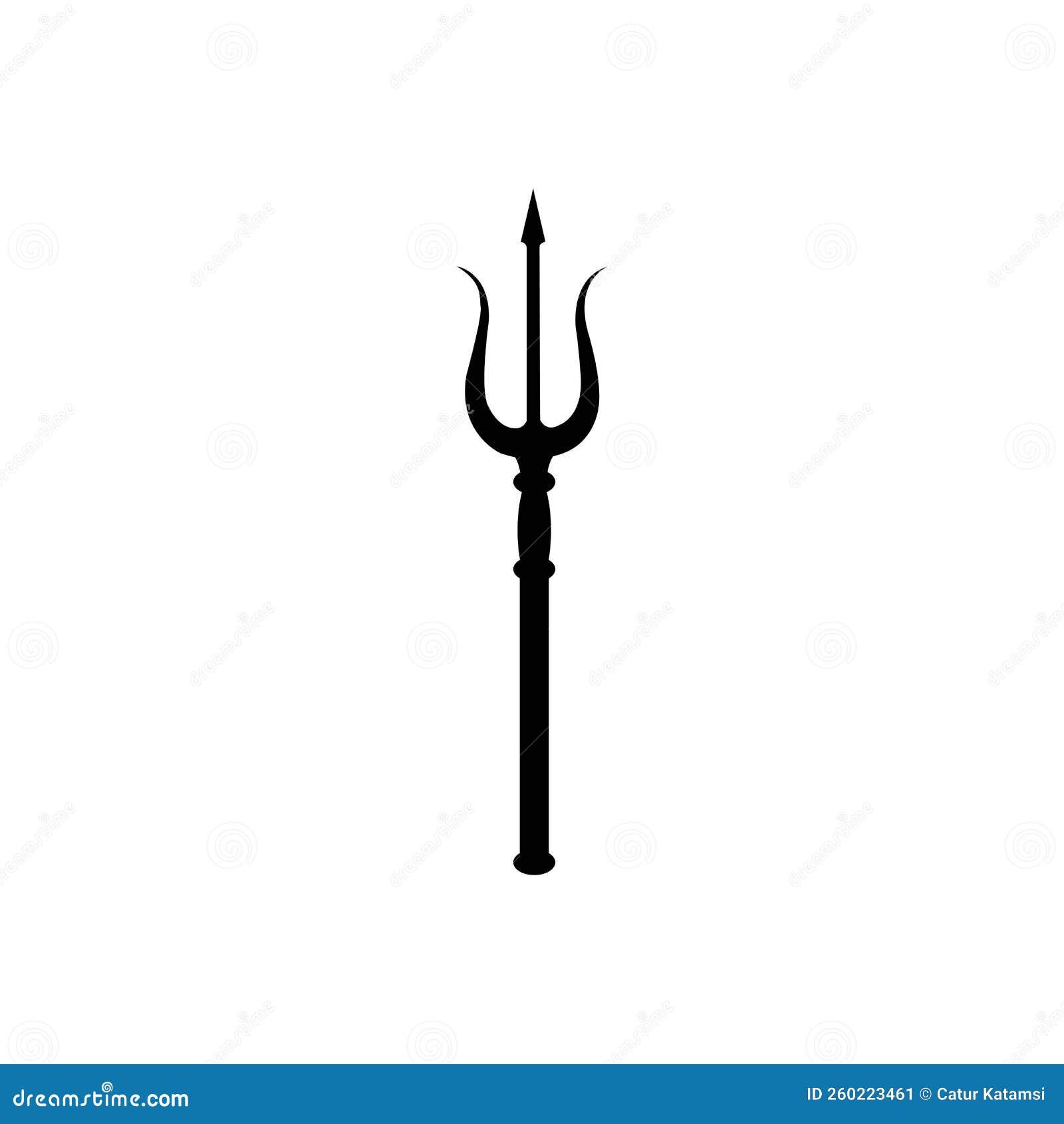 Trident icon logo vector stock vector. Illustration of sharp - 260223461