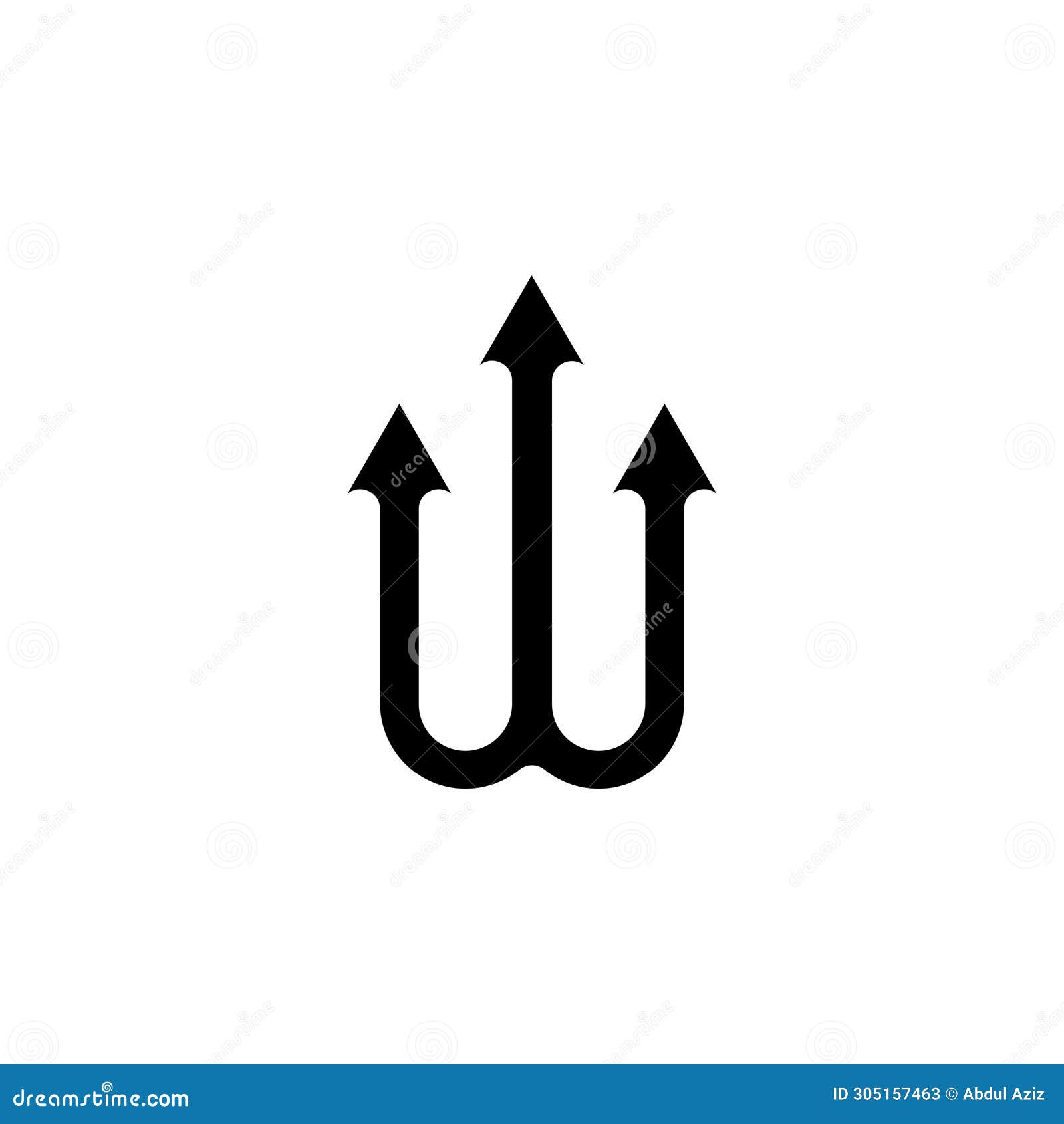Trident Icon Template Vector Stock Illustration - Illustration of ...