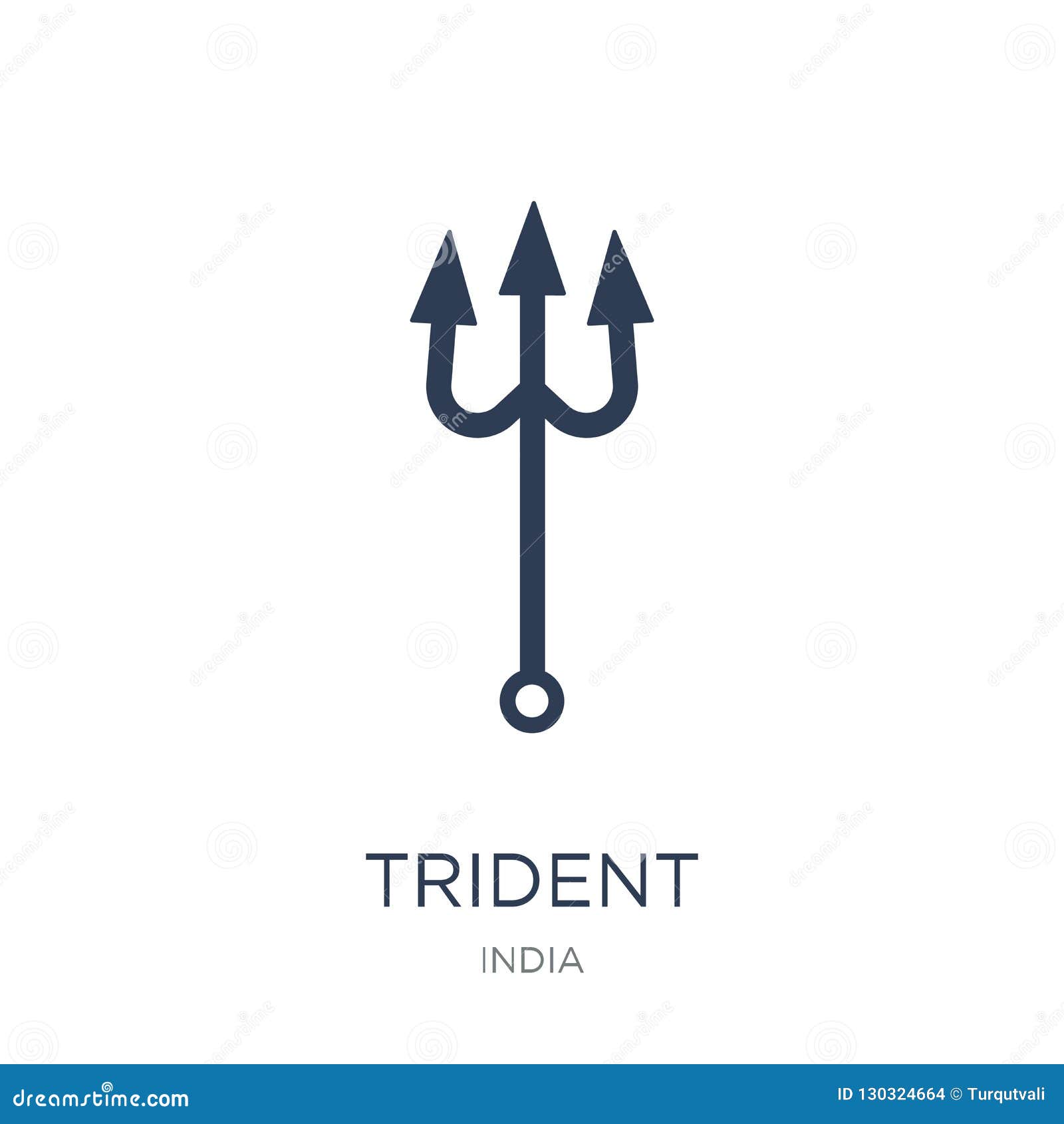 Trident Icon. Trendy Flat Vector Trident Icon on White Background from ...