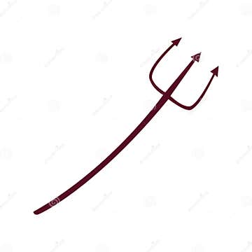 Trident Icon on White Background Stock Illustration - Illustration of ...