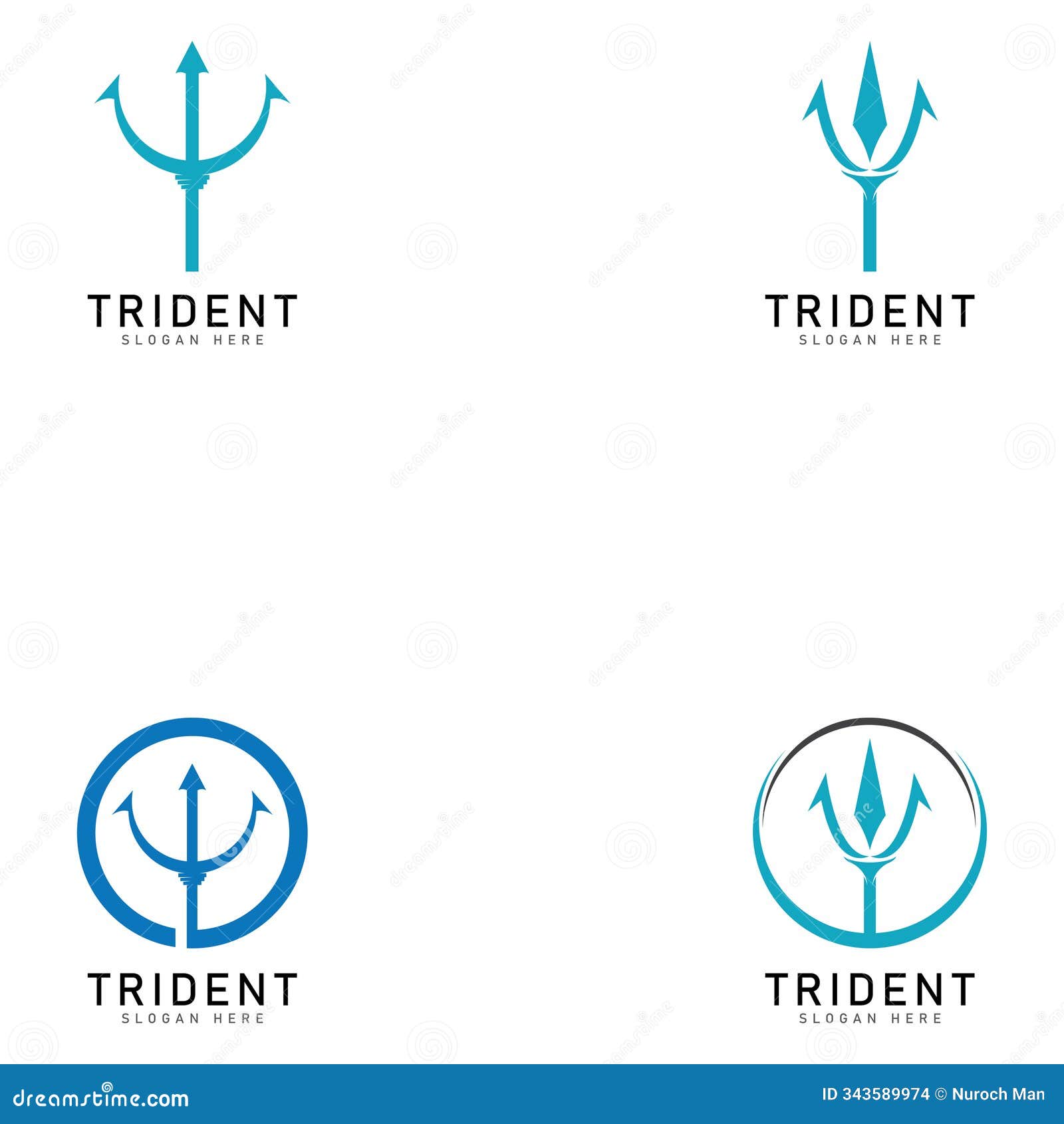 Trident Logo Cartoon Vector | CartoonDealer.com #176752817