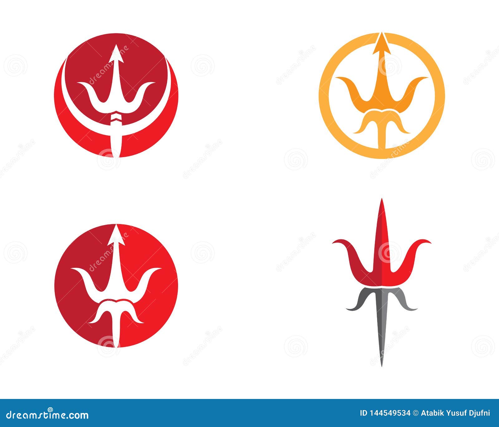 Trident Symbol Illustration Stock Vector - Illustration of community ...