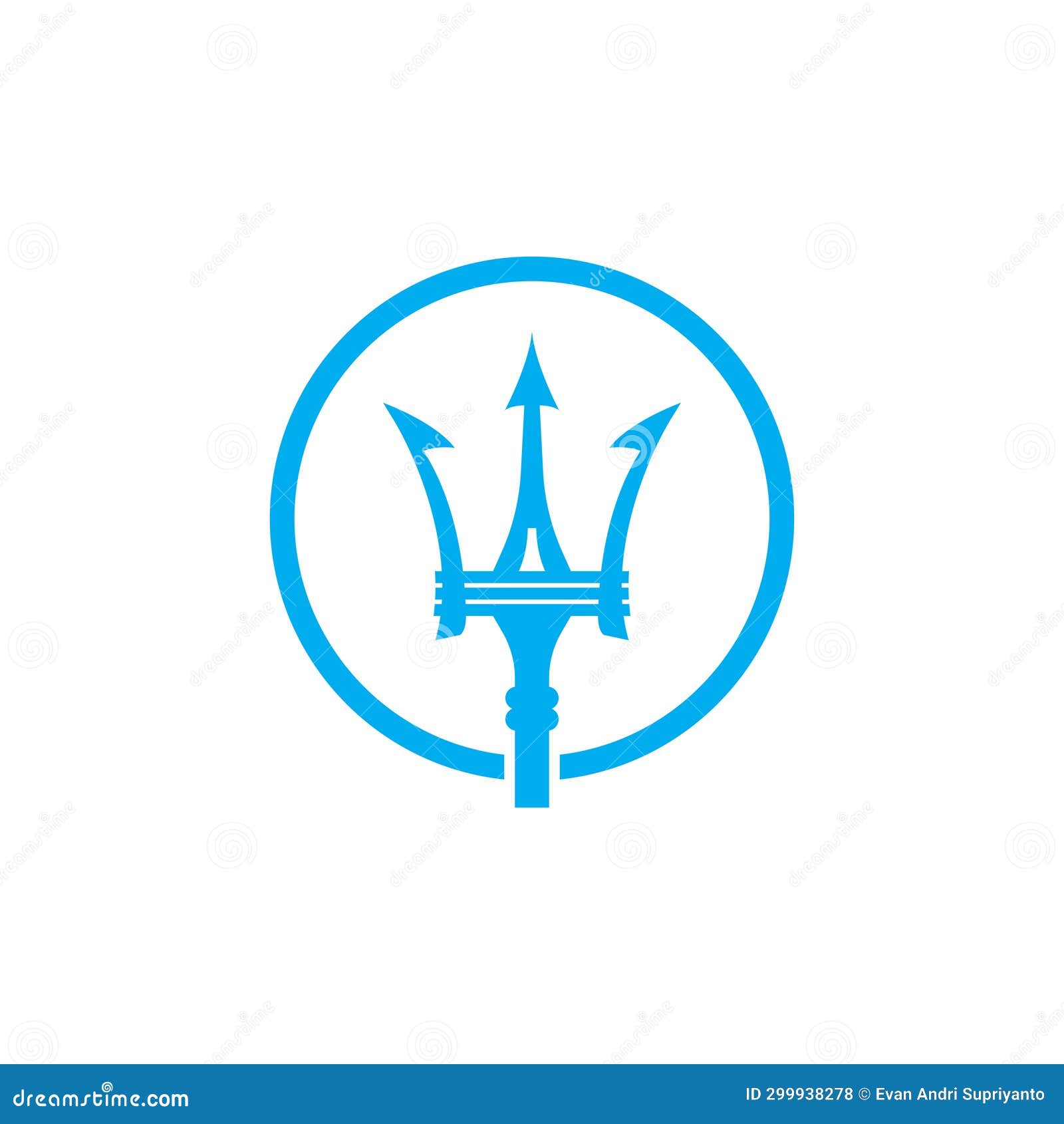 Trident Logo Vector Template Symbol Element Design Stock Vector ...