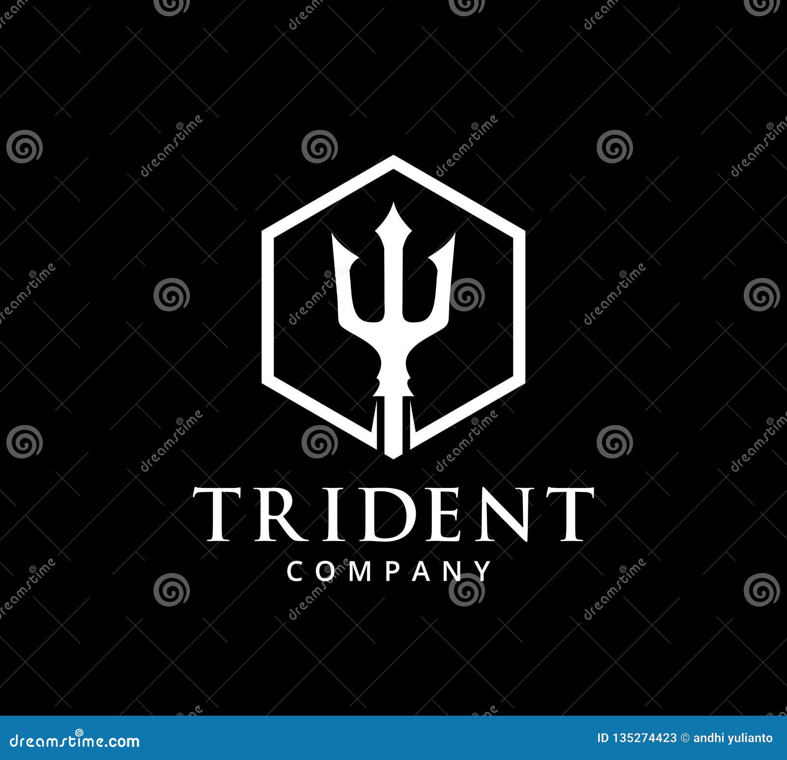 Trident Ocean King Master Icon Logo Design Stock Vector - Illustration ...