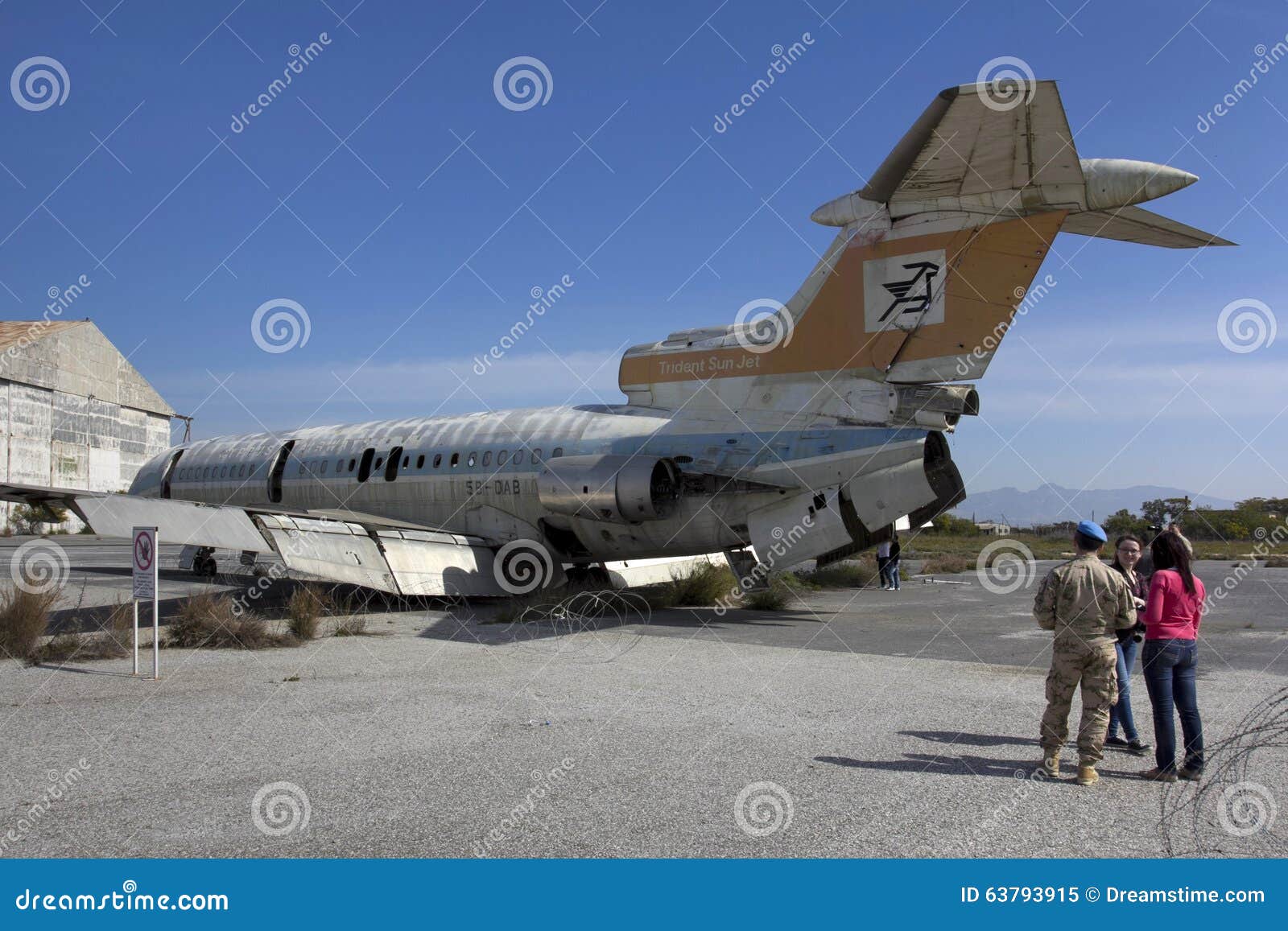 Trident Sun Jet Green Line Cyprus Image éditorial - Image du ...