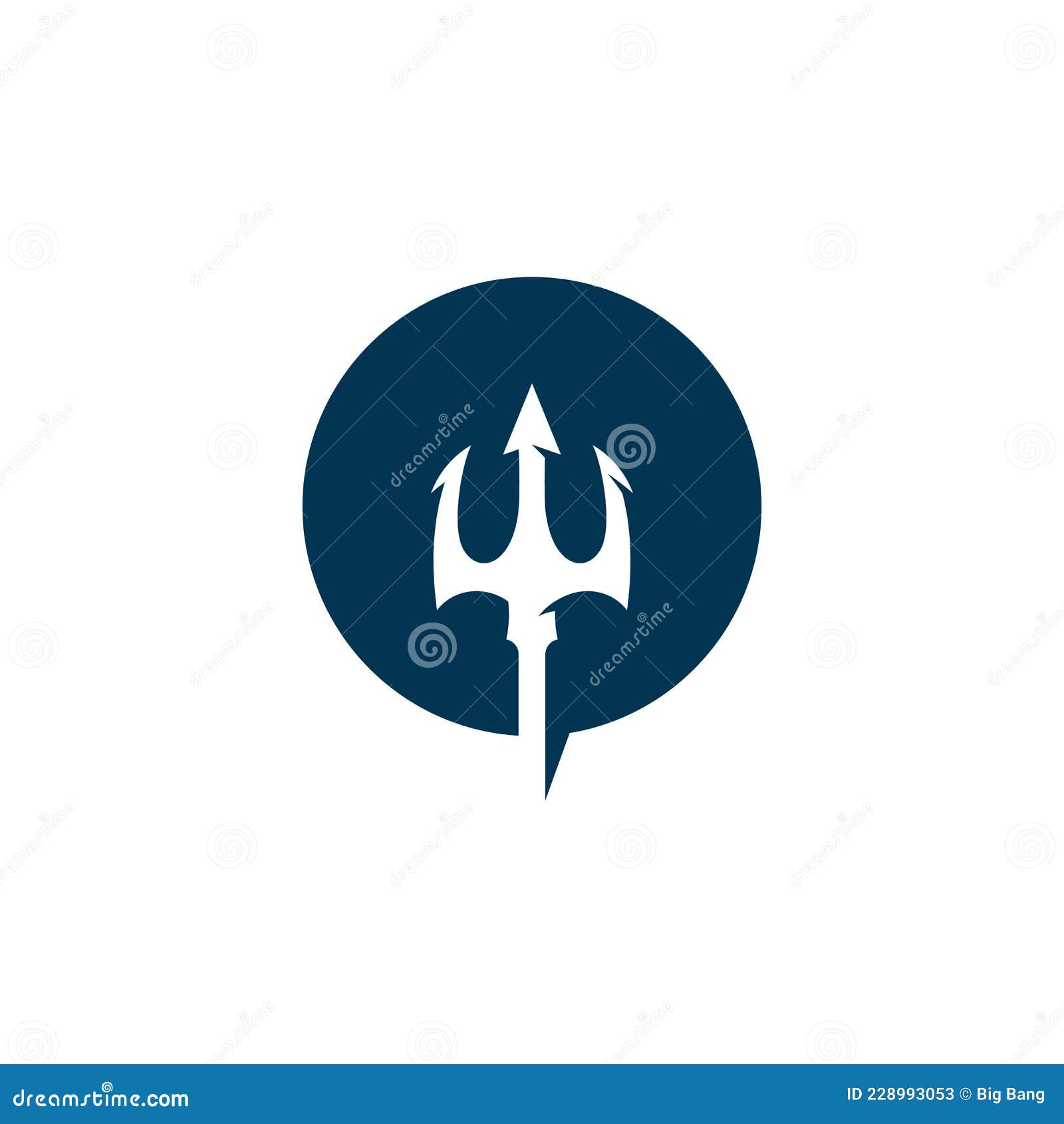 Trident Vector Logo Icon Illustration Sign Symbol Stock Vector ...