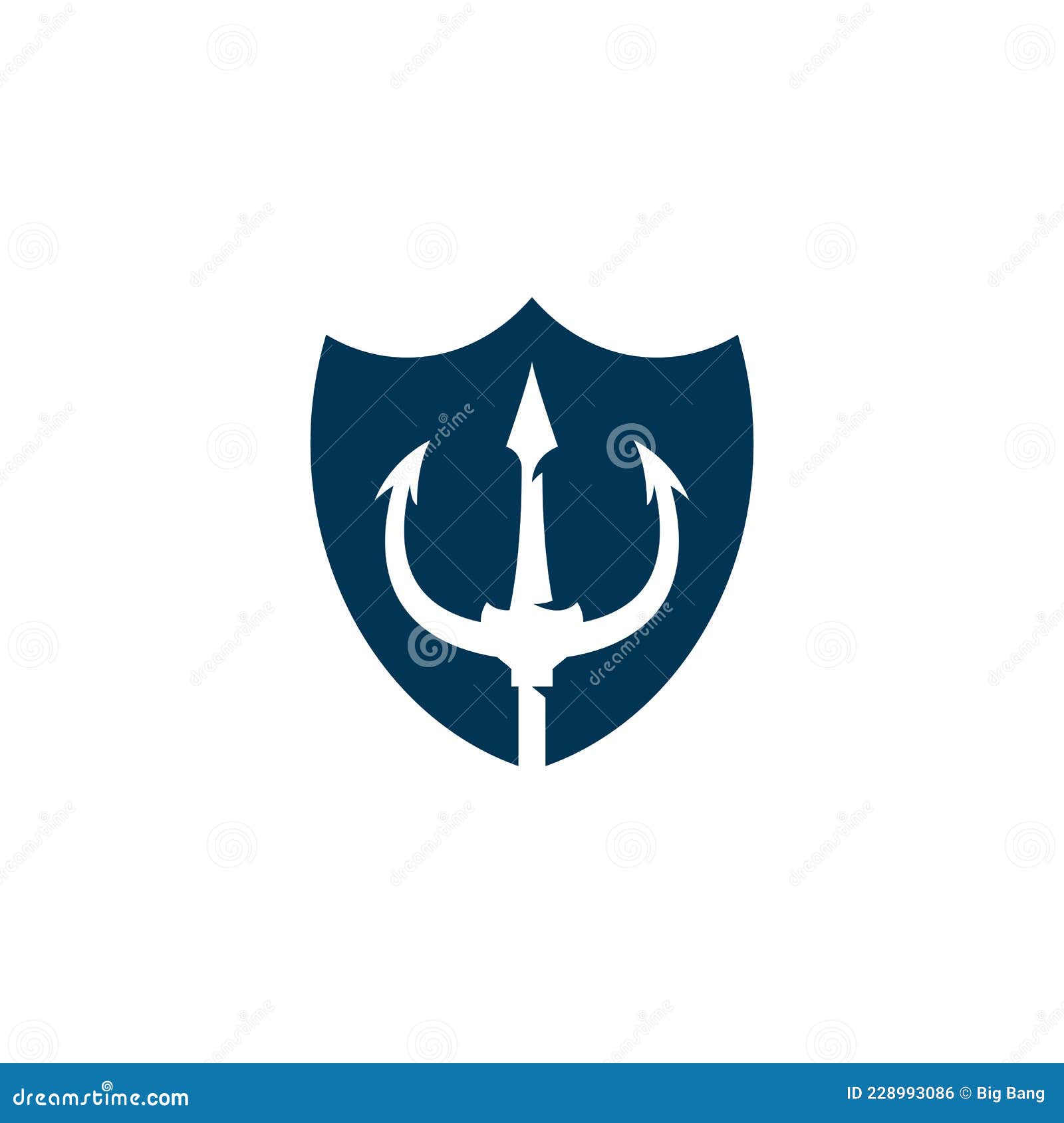 Trident Vector Logo Icon Illustration Sign Symbol Stock Vector ...