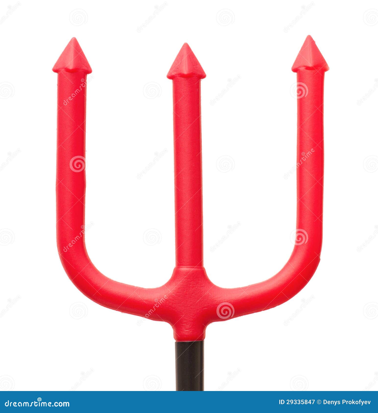 Tridente rojo imagen de archivo. Imagen de demonio, halloween - 29335847
