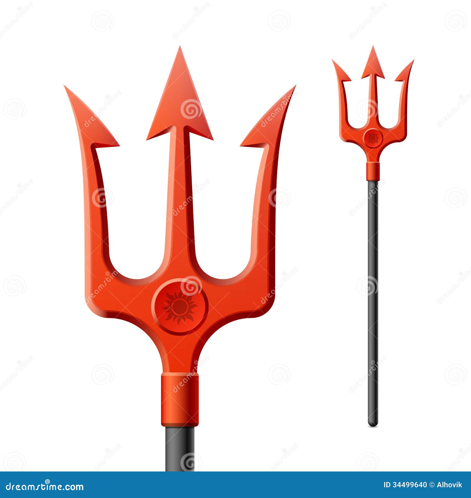 Tridente Rojo Foto de archivo - Imagen: 34499640