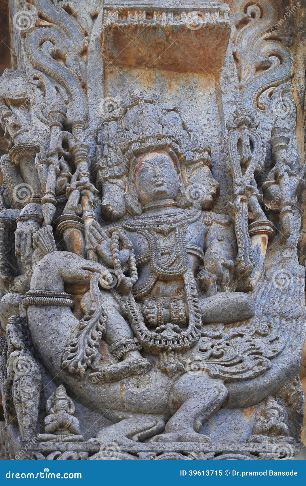 Tridev stock image. Image of halebidu, belur, temple - 39613715