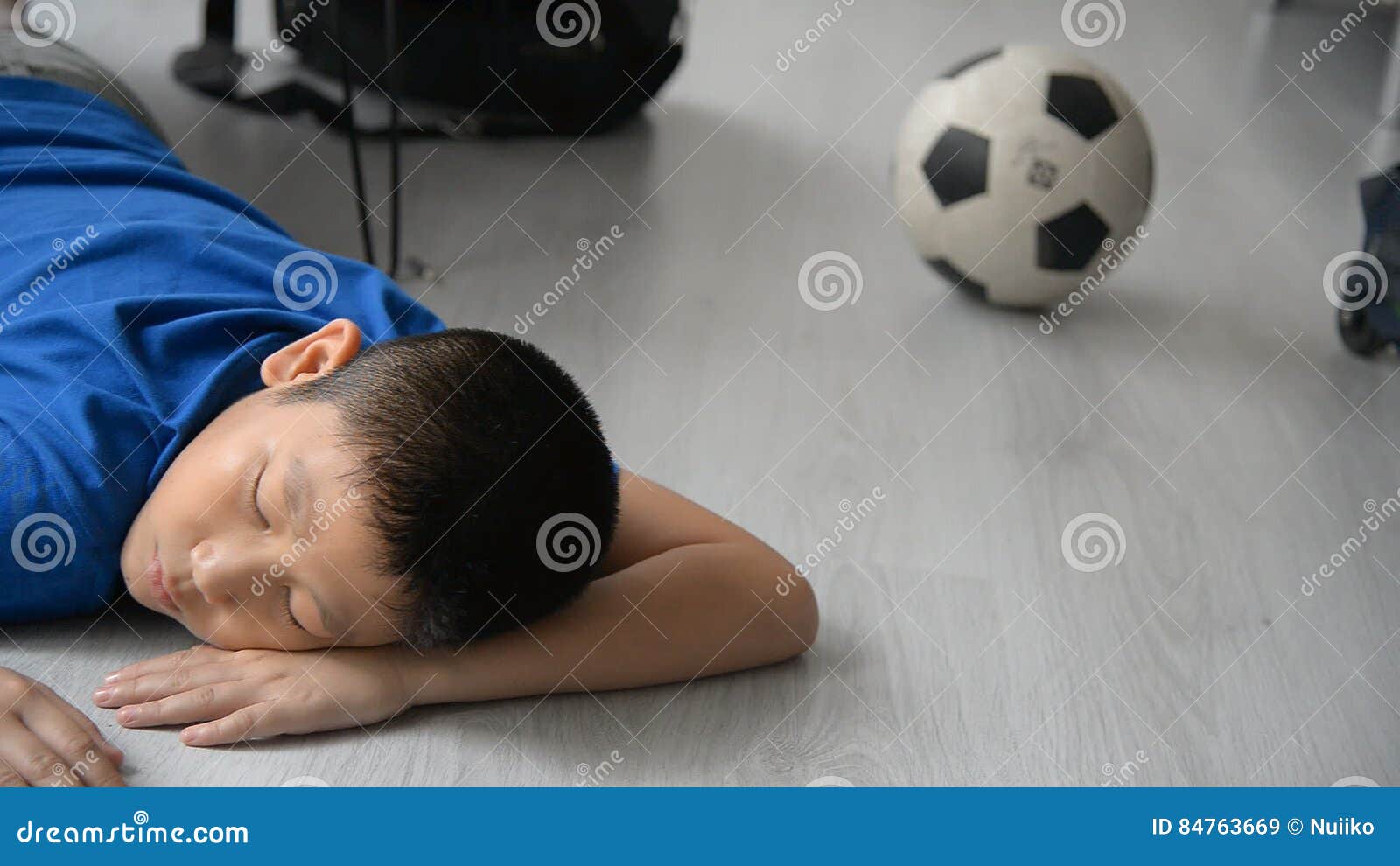 Tried Boy Sleeping on Floor after Homework. Stock Video - Video of ...