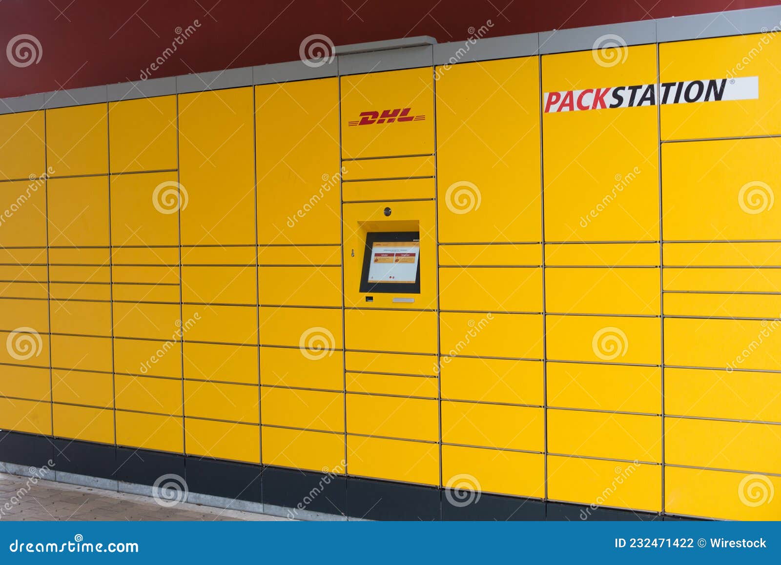 DHL Parcel Boxes Terminal in Trier, Germany, 06.10 Editorial ...
