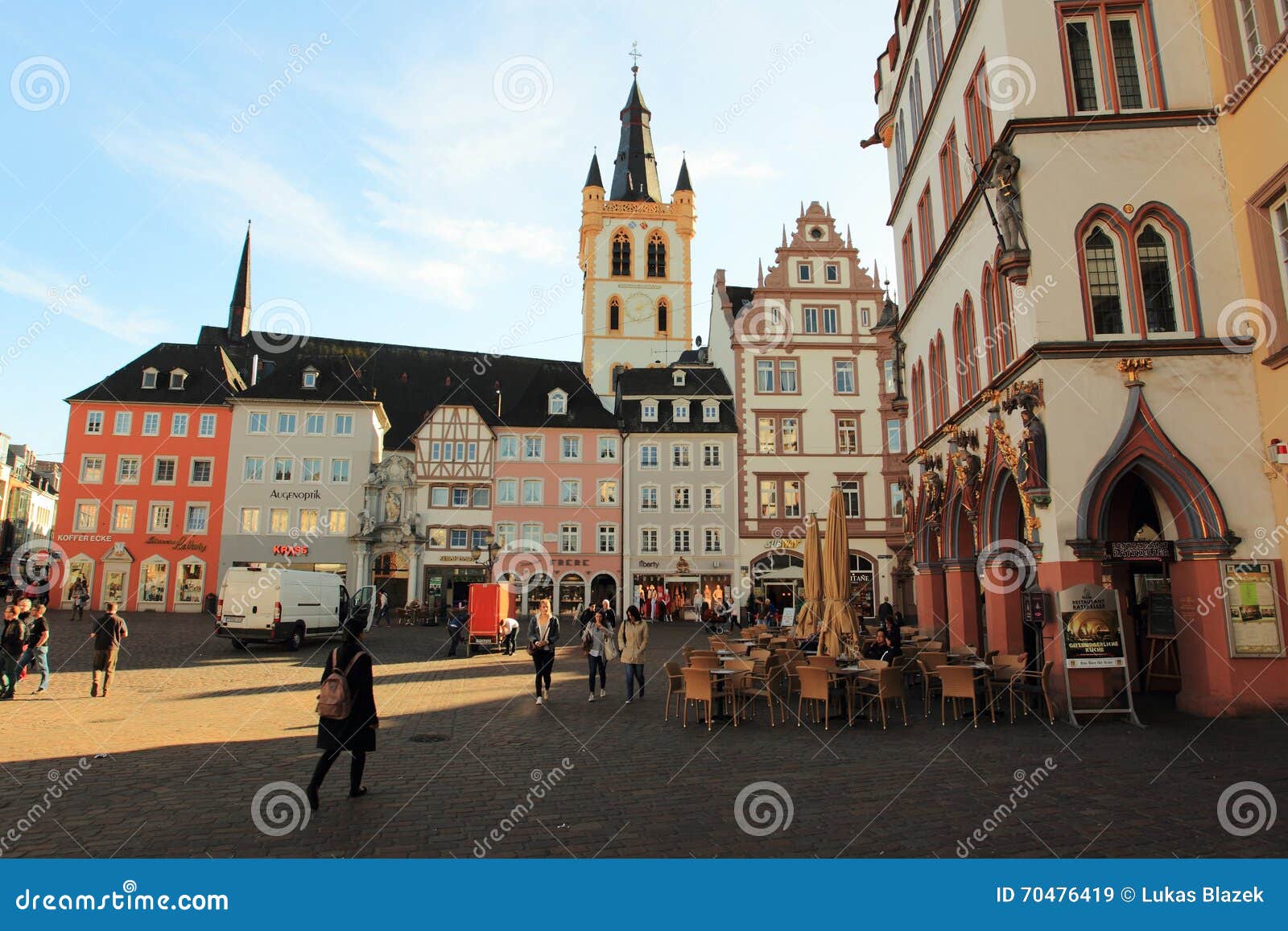 Trier - Market square editorial stock image. Image of square - 70476419