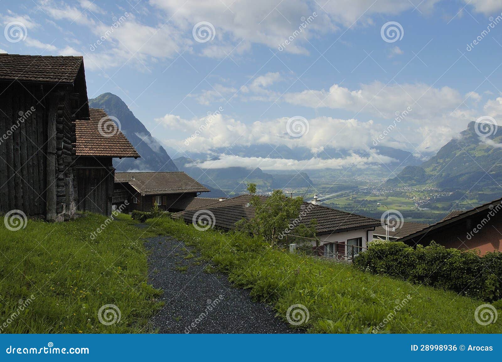 Triesenberg stock photo. Image of shack, liechtenstein - 28998936