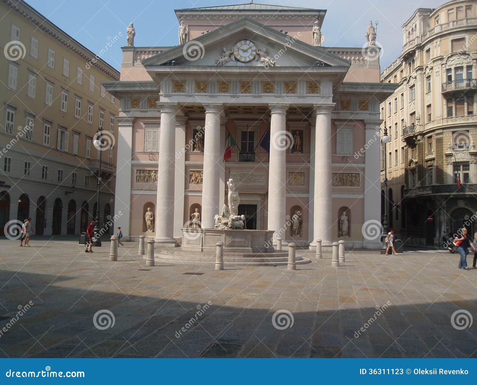 Trieste editorial stock photo. Image of tourism, square - 36311123